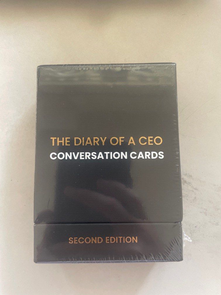 The Diary of a CEO Conversation Cards (Second Edition), Hobbies & Toys ...