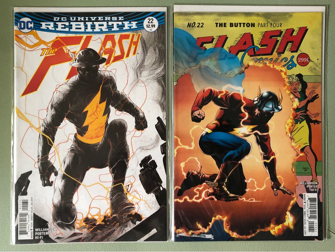 The FLASH #22, writer Joshua Williamson, BATMAN, Golden-Age FLASH, DC ...