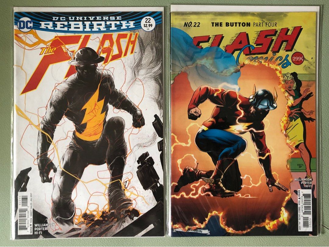The FLASH #22, writer Joshua Williamson, BATMAN, Golden-Age FLASH, DC ...