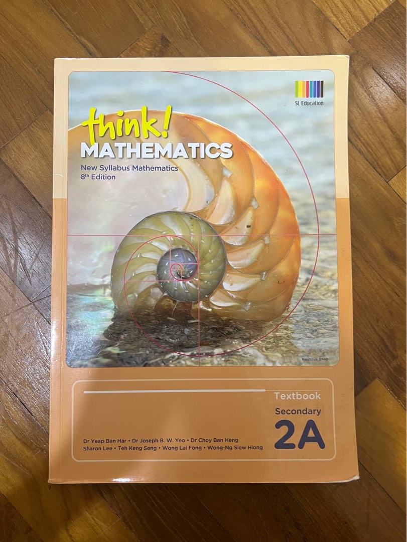 think! Mathematics Secondary Textbook 2A (8th Edition), Hobbies & Toys ...