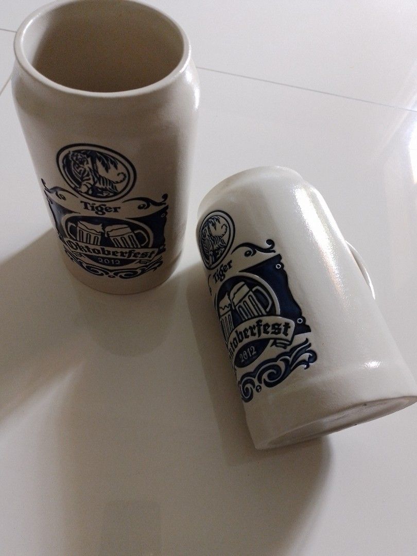 TIGER beer mugs limited edition, Hobbies & Toys, Collectibles ...