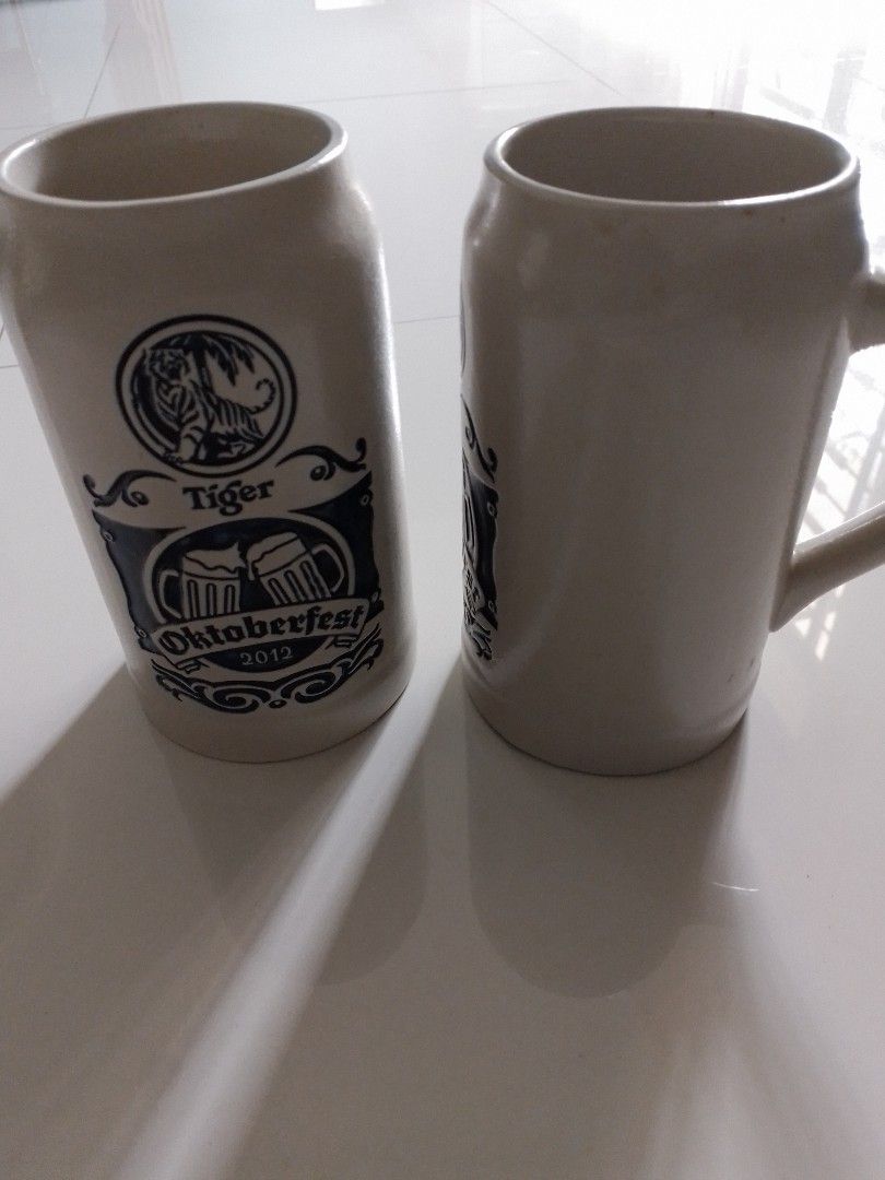 TIGER beer mugs limited edition, Hobbies & Toys, Collectibles ...