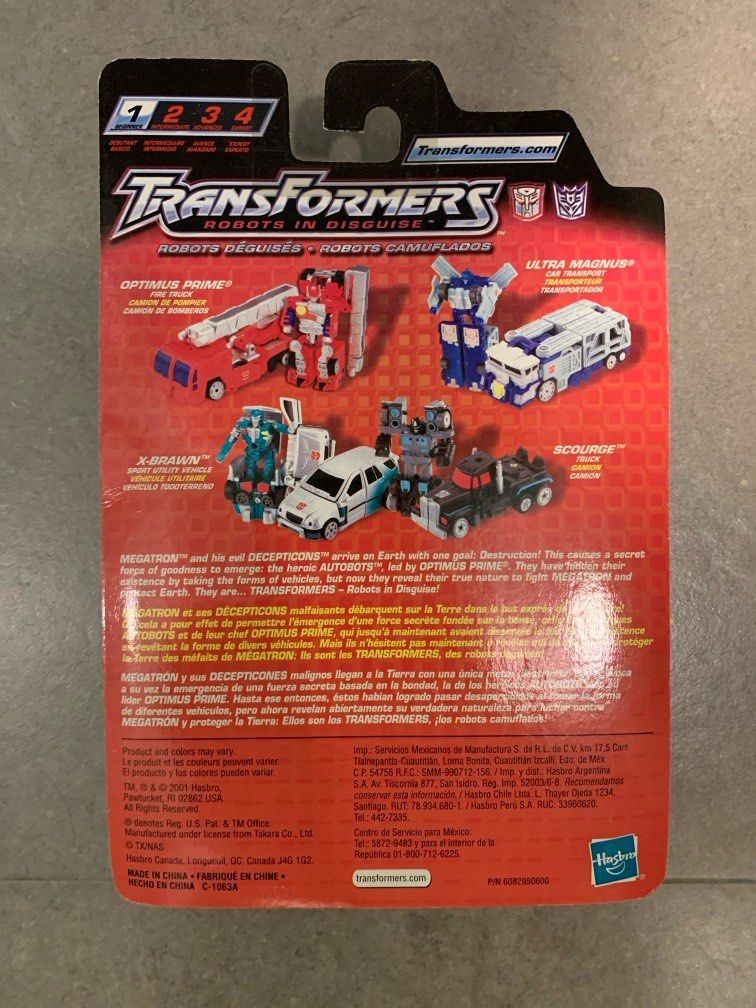 Transformers robots in disguise x-brawn scourge mini-vehicles, Hobbies ...