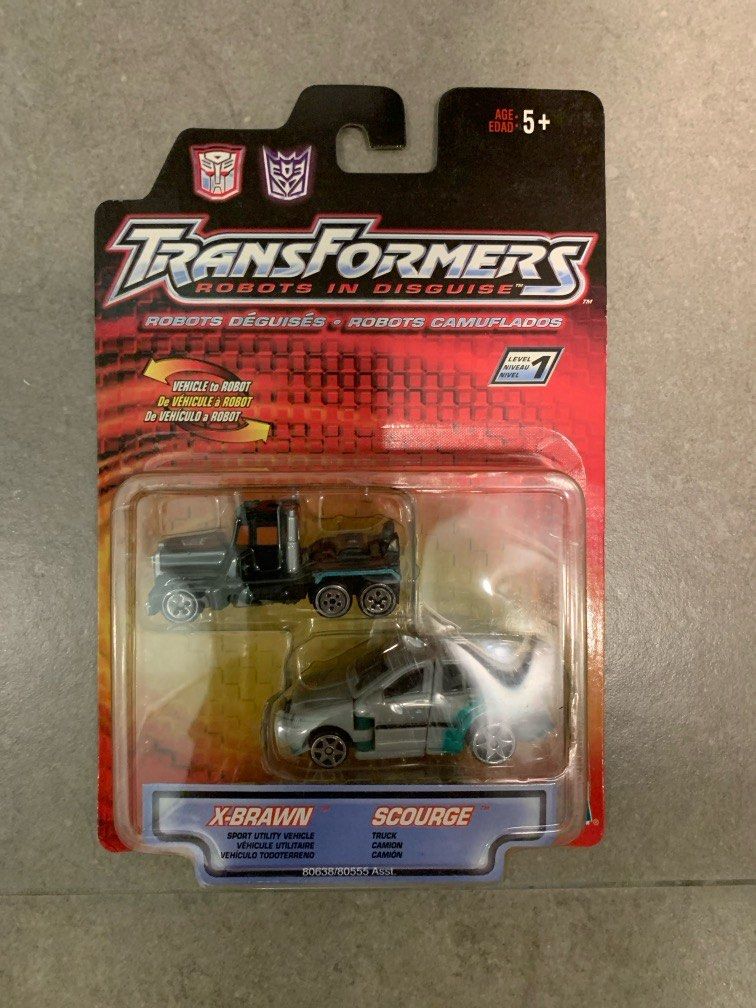 Transformers robots in disguise x-brawn scourge mini-vehicles, Hobbies ...