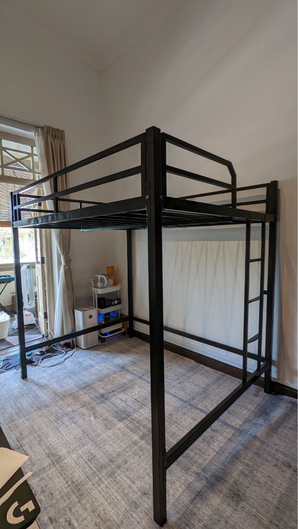 Upper decker bed frame (Queen Size), Furniture & Home Living, Furniture ...