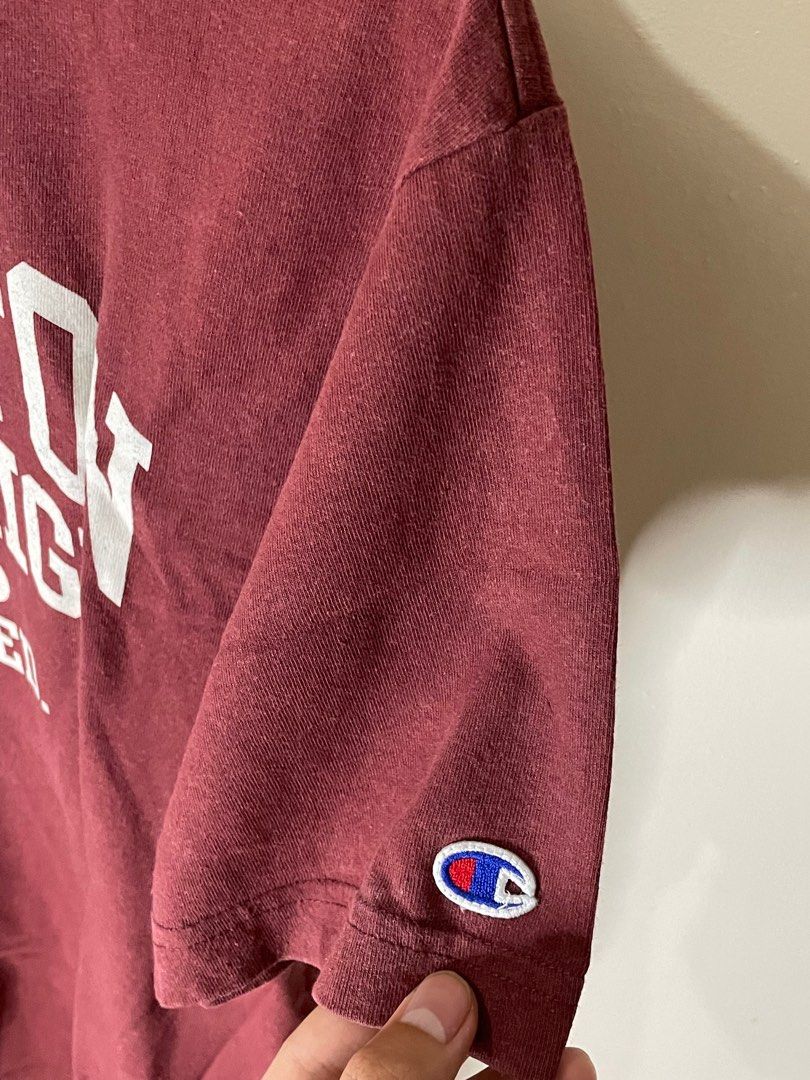 Vintage Champion University Shirt (Galveston SH), Men's Fashion, Tops ...