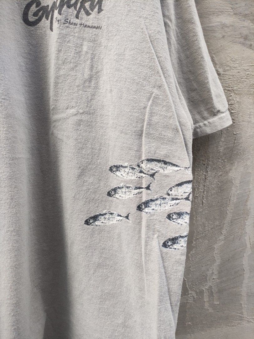 Vintage Gyotaku by Shane Hamamoto Blue Marlin, Men's Fashion, Tops ...
