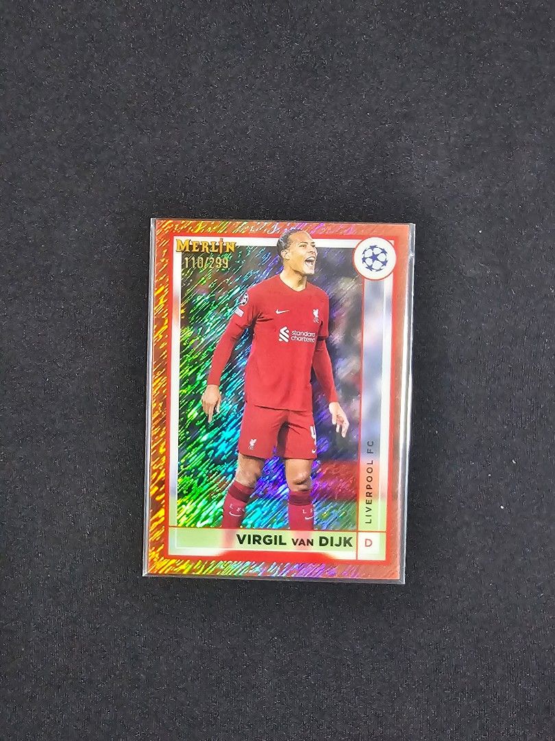 Virgil Van Dijk VVD Merlin Soccer Card, Hobbies & Toys, Toys & Games on ...