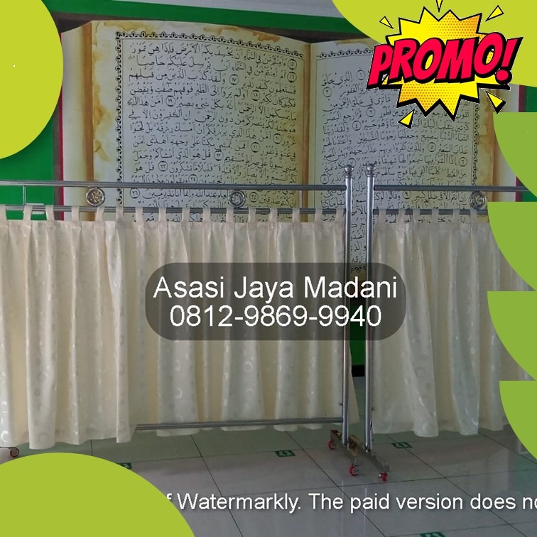 WA 0812-9869-9940 Partisi Sekat Shaf Pembatas sholat Masjid musholla ...