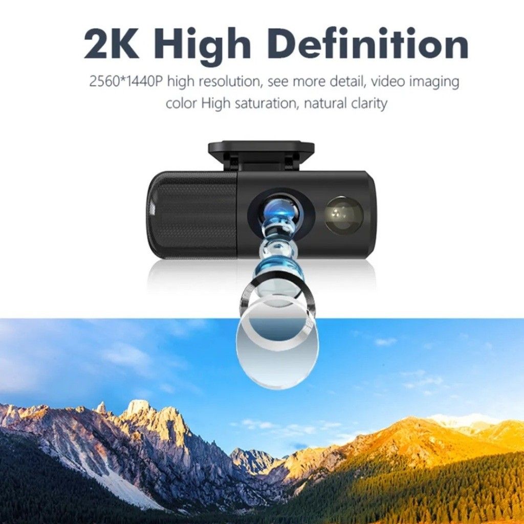 Wearable Body Camera with Monitor 1440P High Definition Rotatable Lens ...