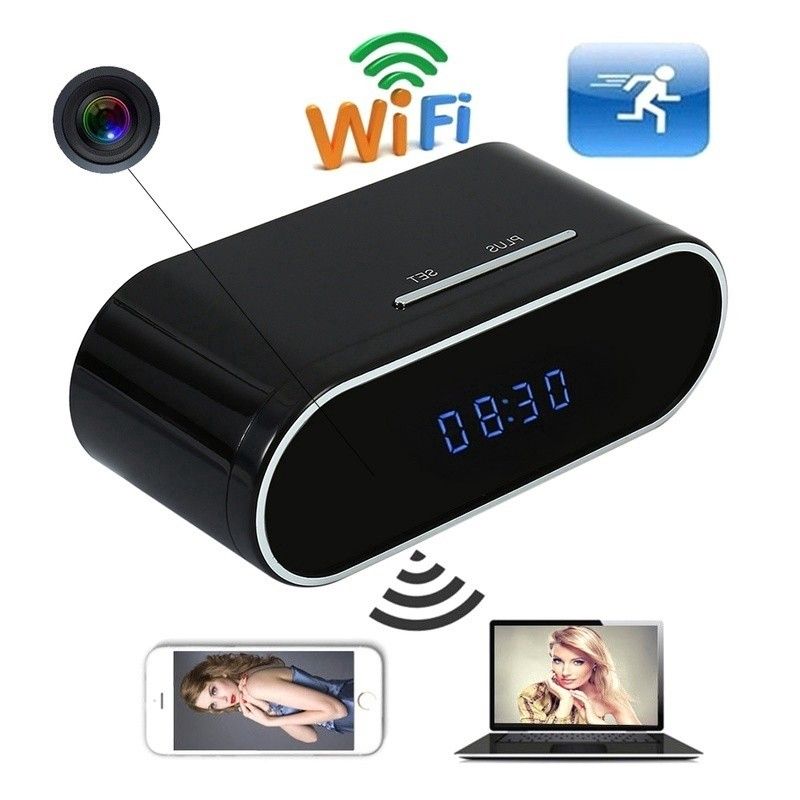 WIFI Hidden Clock Camera Network IP P2P SPY IR Night Vision Mini Camera ...