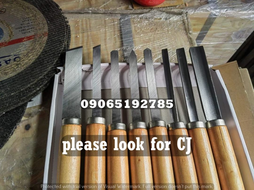 Wood Turning Chisel Set, Commercial & Industrial, Construction Tools ...
