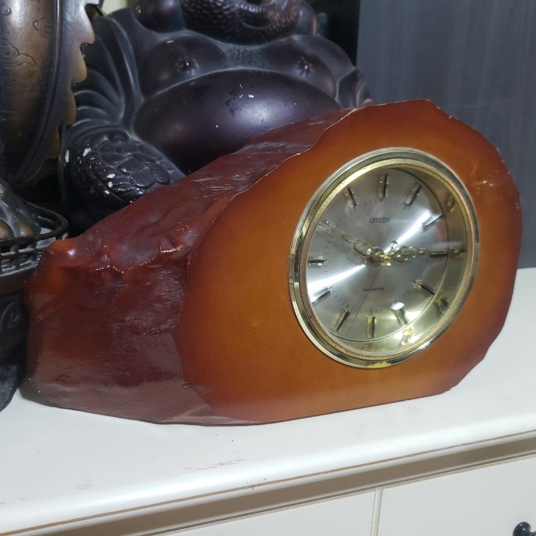 Wooden CITIZEN Transistor Table Clock, Furniture & Home Living, Home ...