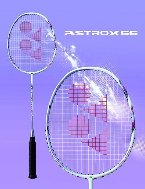 yonex astrox 66 White pearl, Sports Equipment, Sports & Games, Racket ...