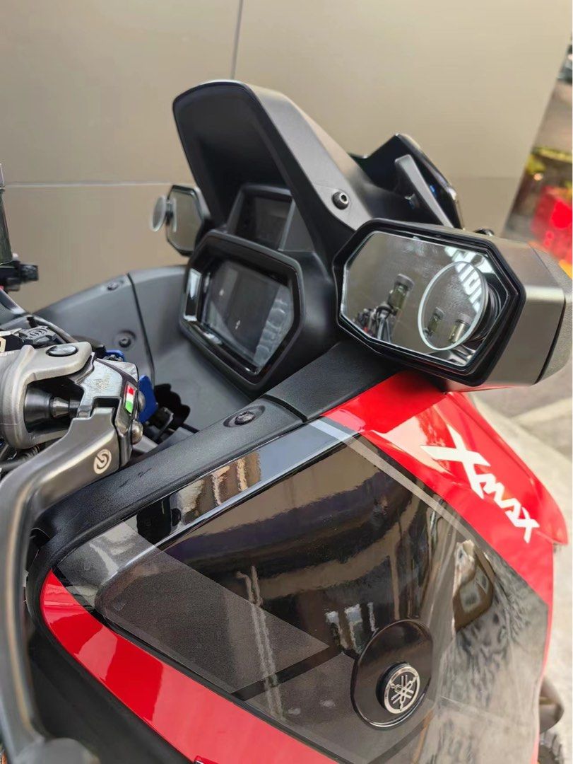 Xmax v2 integrated mirror set, Motorcycles, Motorcycle Accessories on ...