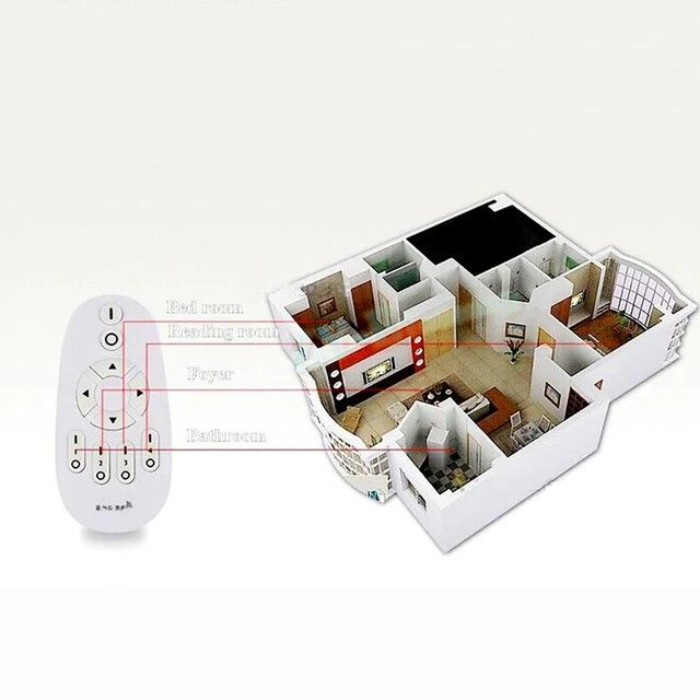 RF LED Controller Home Used Lighting 2.4G Remote Dimmer Button/Touch 4 ...