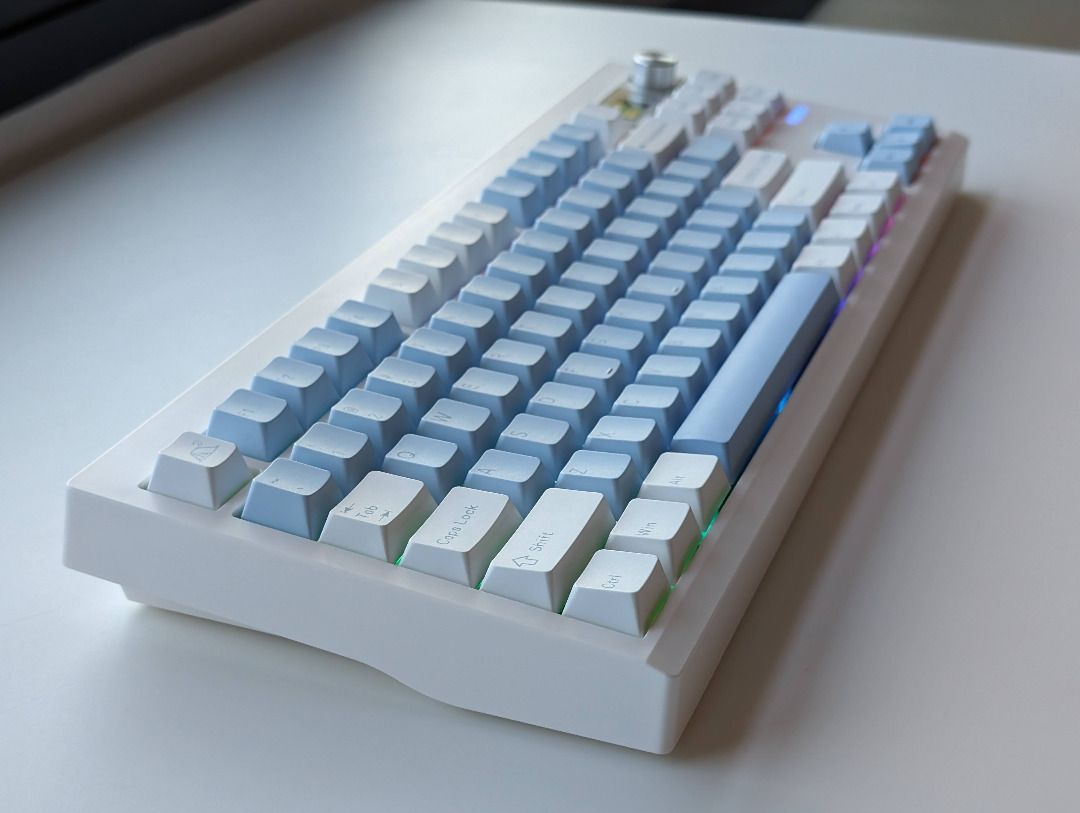 80% TKL Custom Mechanical Keyboard (BlueCloud3001) - Fully Modded Tri ...