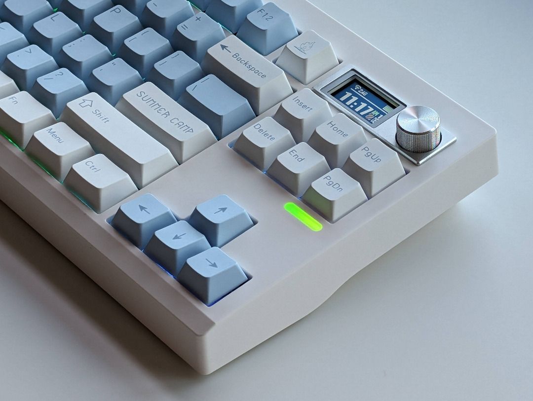 80% TKL Custom Mechanical Keyboard (BlueCloud3001) - Fully Modded Tri ...