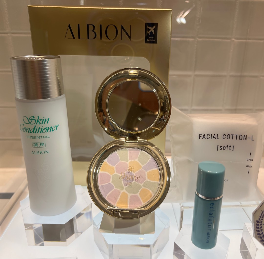 [限量優惠裝] 日本 ALBION 定妝蜜粉餅 精華set Elegance La Poudre Haute Nuance, 美容＆個人護理 ...