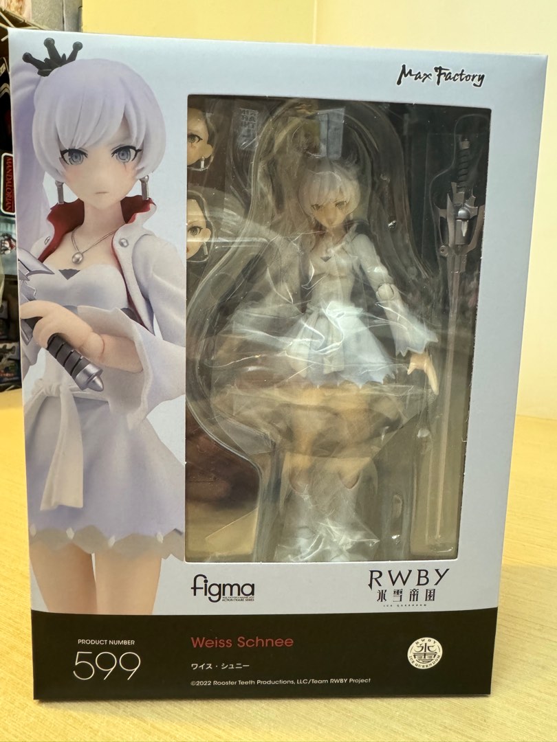 童心未泯 代理 figma 599 RWBY 冰雪帝國 懷絲‧雪倪 模型 公仔, 書籍、休閒與玩具, 玩具、公仔、桌遊在旋轉拍賣
