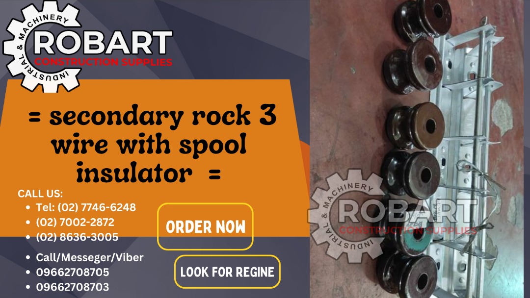 = secondary rock 3 wire with spool insulator =, Commercial & Industrial ...