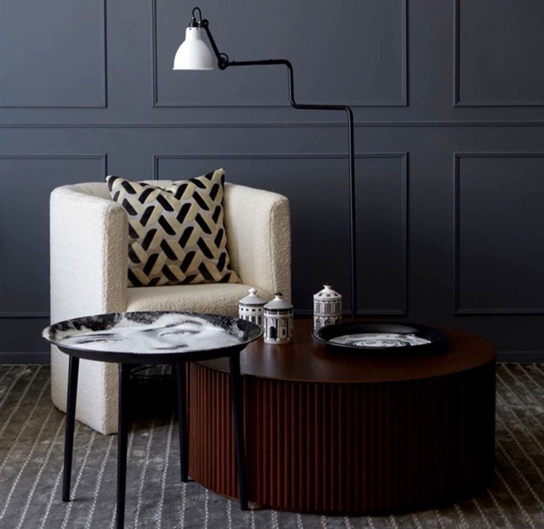 ANGELO Solid Wood Round Coffee Table, Furniture & Home Living, Furniture, Tables & Sets on Carousell