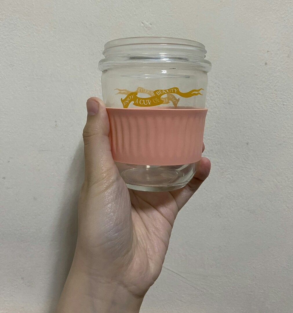 BLAN BUNNY 布蘭兔雙飲玻璃杯 粉色 附吸管, 家具及居家用品, 廚具和餐具, 水杯、水壺在旋轉拍賣