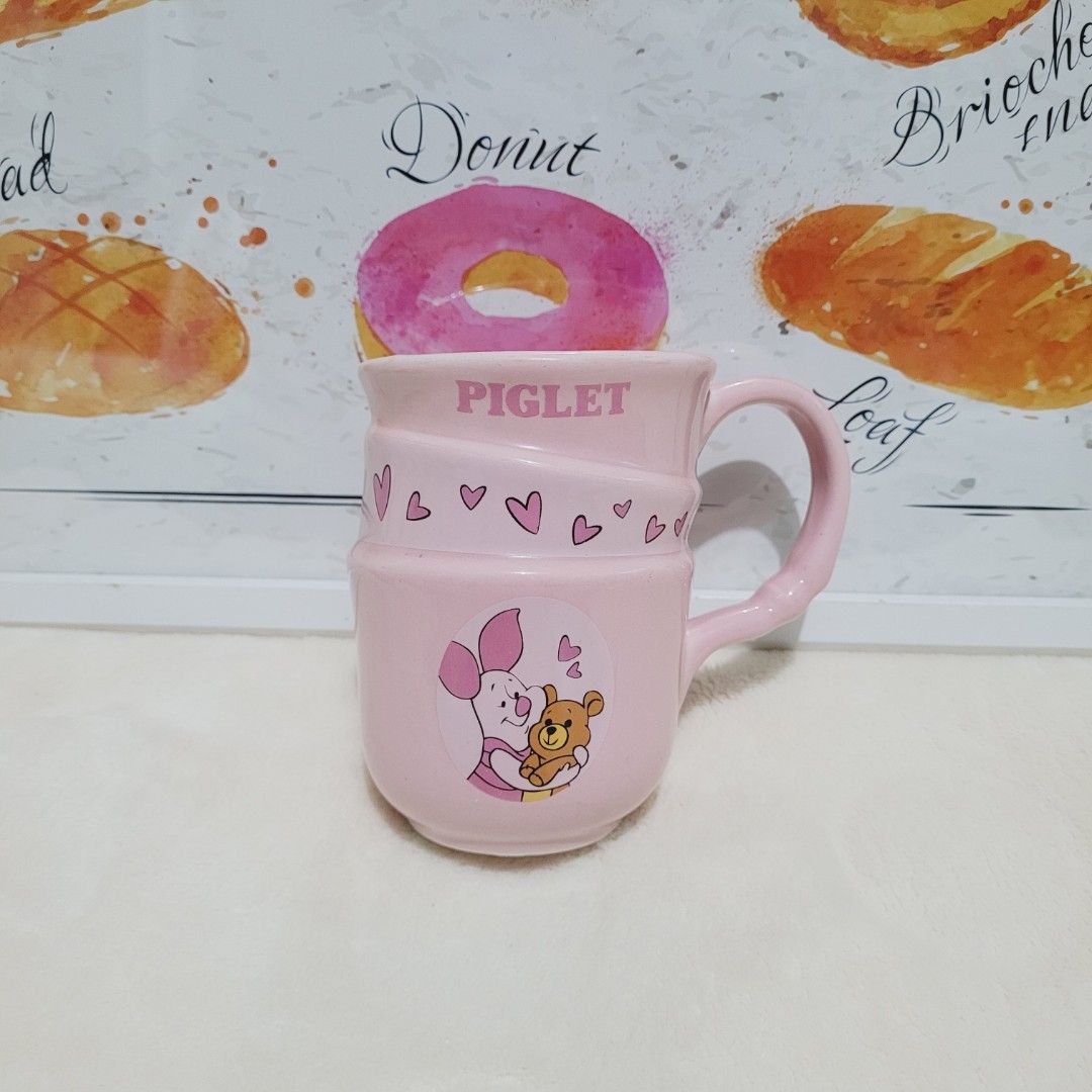 Disney Piglet Ceramic Mug (Winnie-the-Pooh), Furniture & Home Living ...