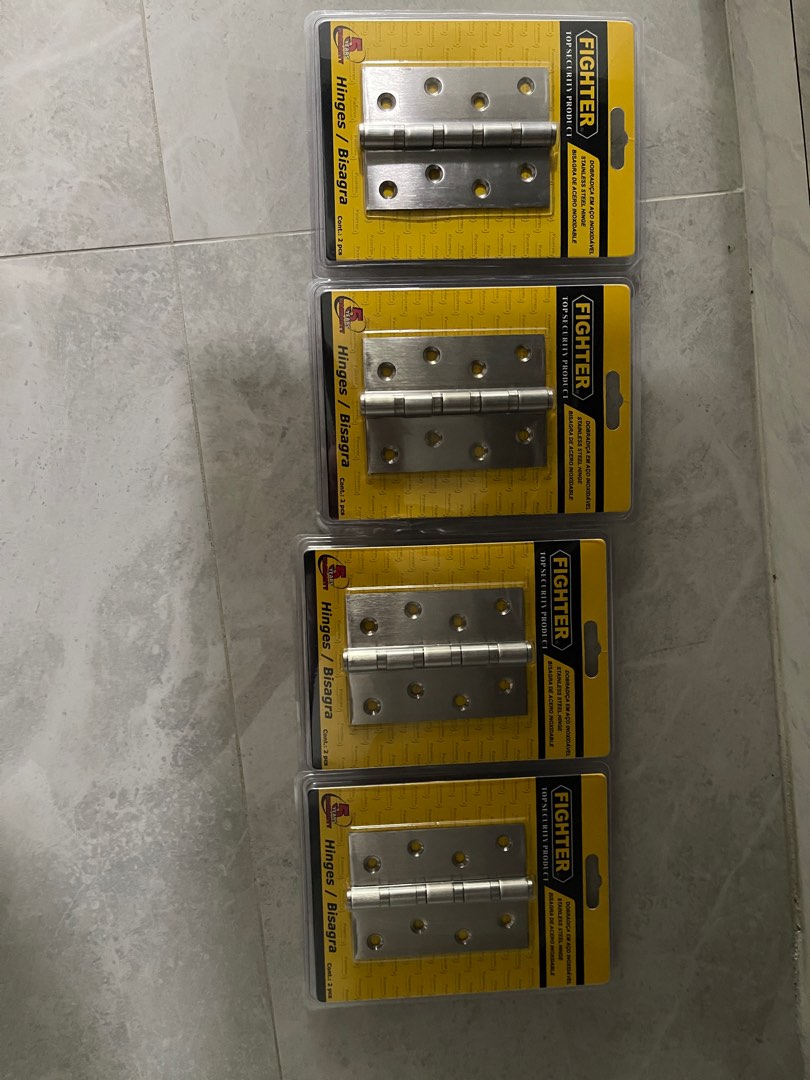 Door Hinges 4 packs, Furniture & Home Living, Security & Locks, Locks ...