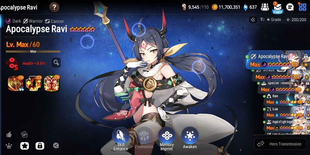Epic seven mid acc 5, Video Gaming, Video Games, Others on Carousell