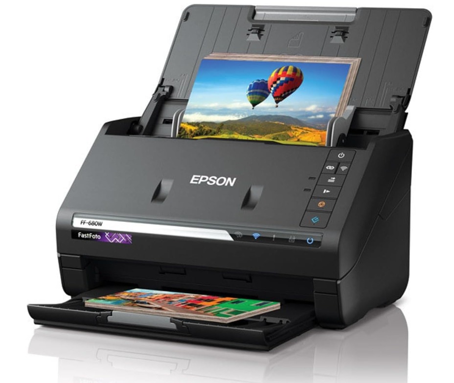 Epson FastFoto FF-680W Wireless High-Speed Photo and Document Scanning ...