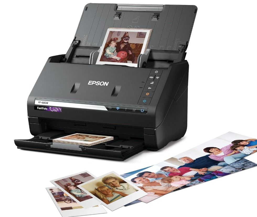 Epson FastFoto FF-680W Wireless High-Speed Photo and Document Scanning ...