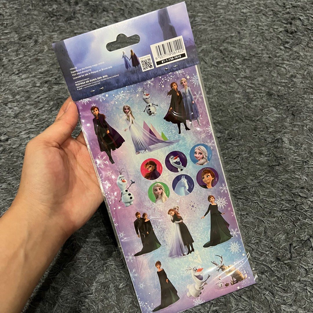 Frozen 3 in 1 Sticker Set, Hobbies & Toys, Stationery & Craft, Craft ...
