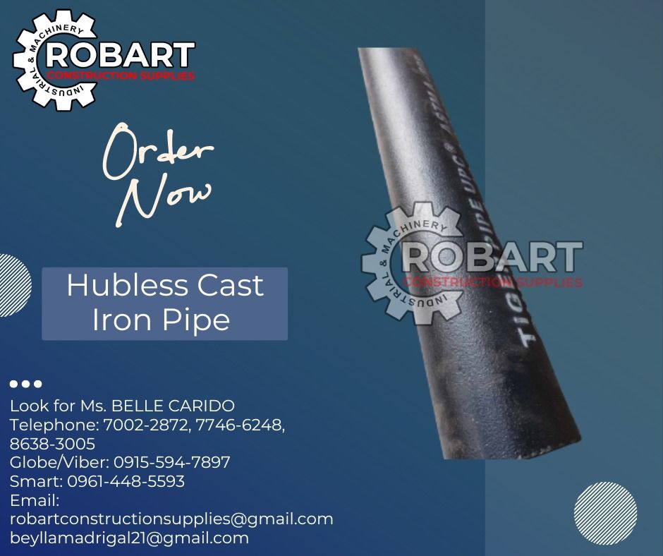 Hubless Cast Iron Pipe, Commercial & Industrial, Construction Tools ...