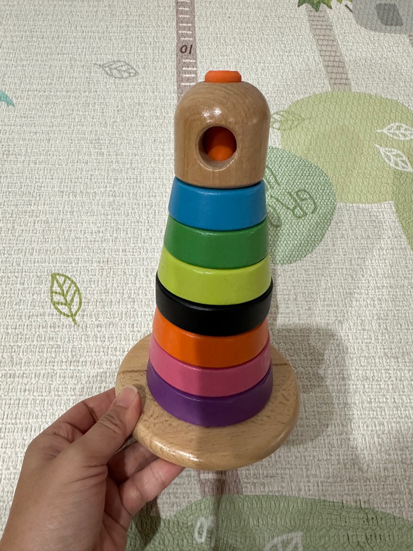 IKEA stacking wooden toy, Babies & Kids, Infant Playtime on Carousell