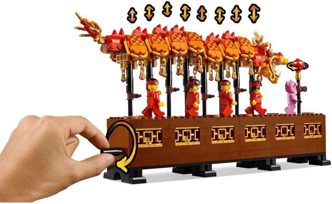 Lego 80102: Dragon Dance Chinese New Year (CNY), Hobbies & Toys, Toys ...