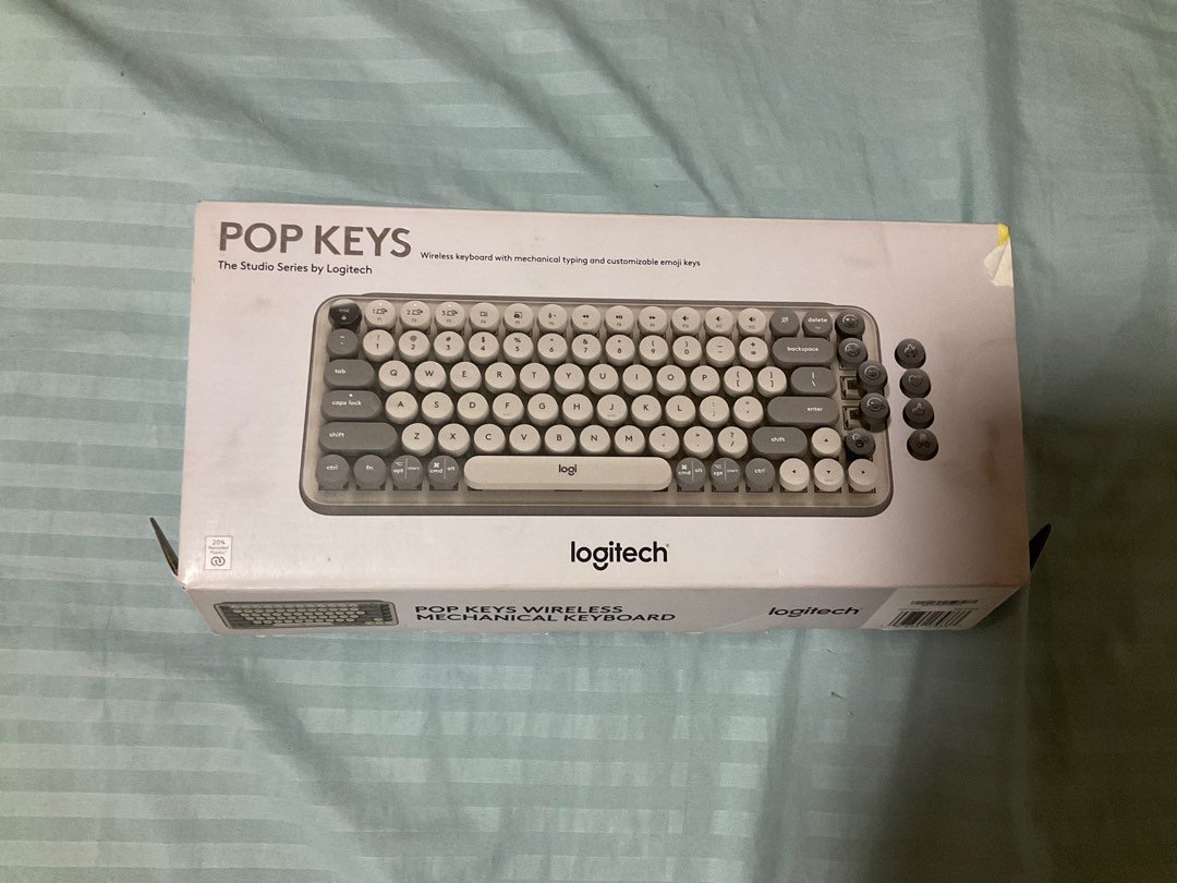 Logitech Pop Keys Wireless Mechanical Keyboard With Customizable Emoji ...