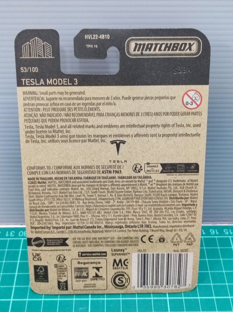 Matchbox Tesla Model 3 2024, Hobbies & Toys, Toys & Games on Carousell