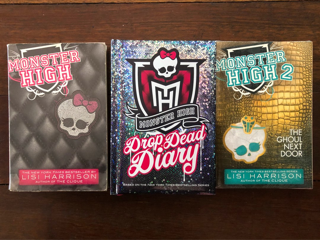 Monster High Book Set- Monster High 1, 2, plus the Drop Dead Diary ...