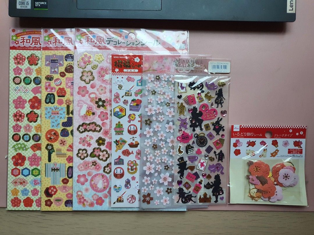 (NEW) Daiso Japanese Stickers, Hobbies & Toys, Stationery & Craft ...