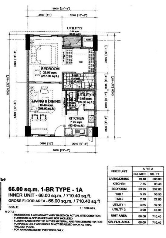 Oak Harbor Residences 1-bedroom Condo For Sale in Marina Bay Okada ...