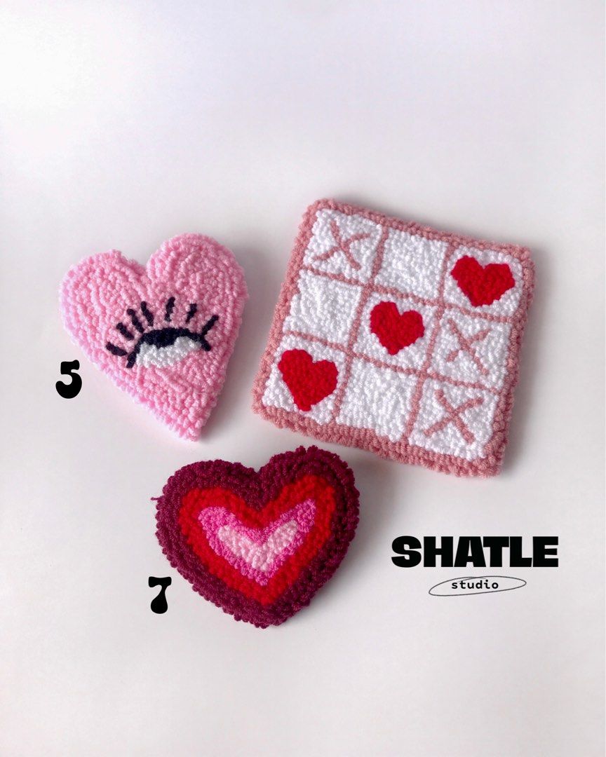 Punch Needle Hair Clips, Hobbies & Toys, Stationary & Craft, Handmade ...