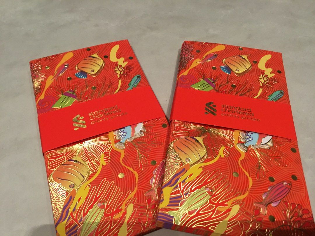 SCB Standard Chartered Priority Private 2024 Ang Pow Red Packet Hong ...