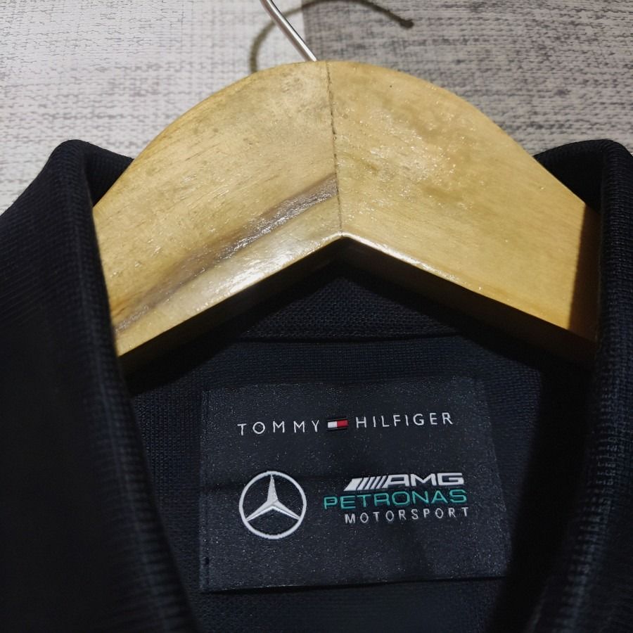 Tommy Hilfiger x Mercedes AMG Petronas Motorsport Black Polo Shirt ...