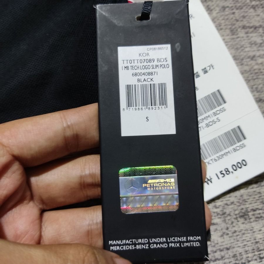 Tommy Hilfiger x Mercedes AMG Petronas Motorsport Black Polo Shirt Original Authentic 100% Asli ...