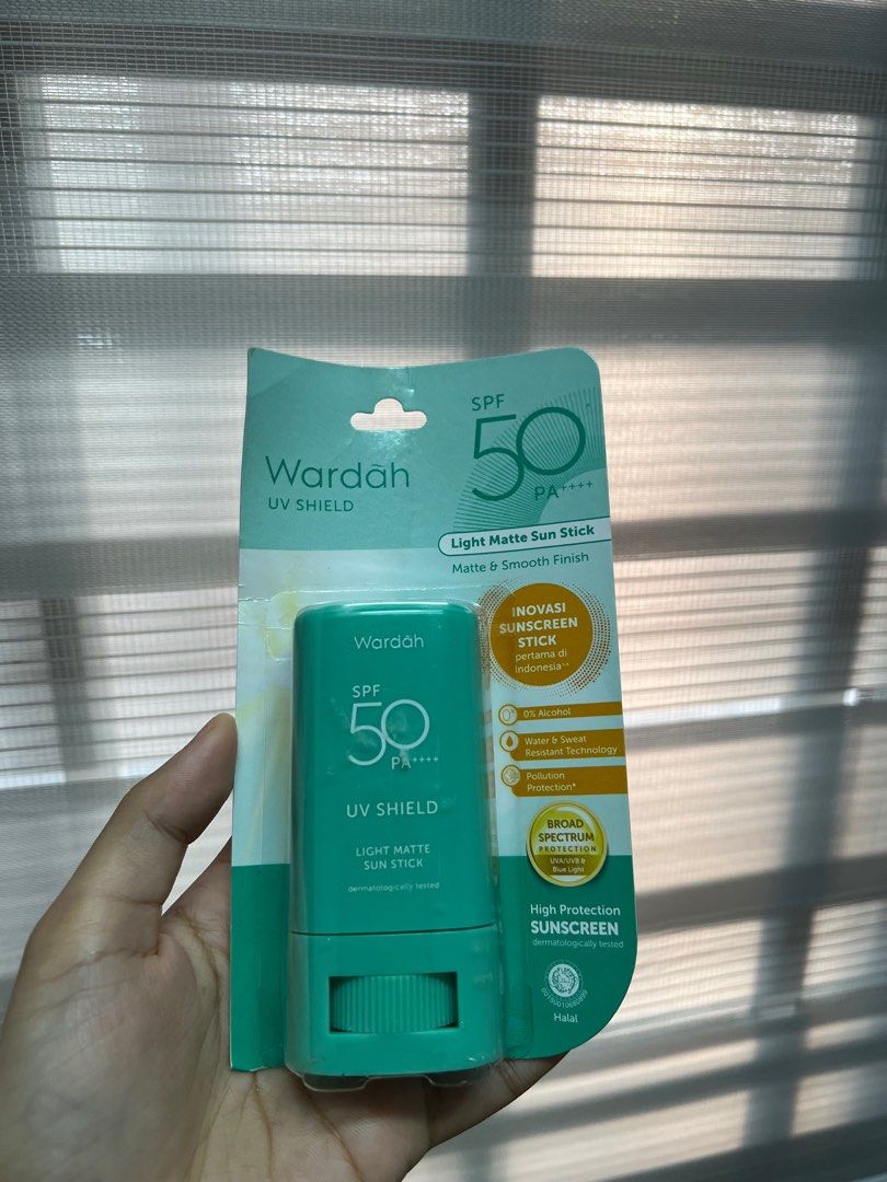 Wardah UV Shield Light Matte Sun Stick SPF 50 PA++++, Beauty & Personal ...
