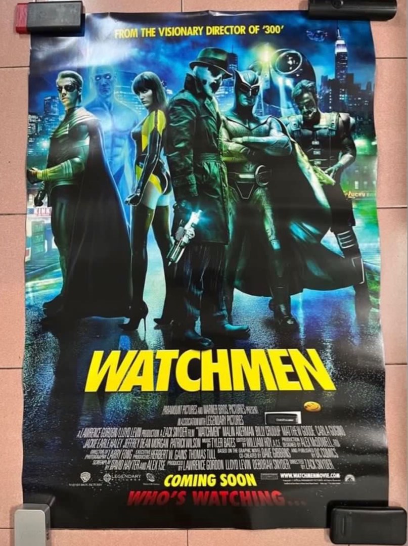 WATCHMEN MOVIE (2009) OFFICIAL THEATRICAL ONE-SHEET POSTER (27 x 40) (Version 1), Hobbies & Toys ...
