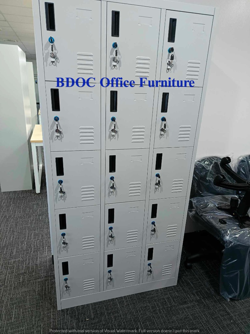 15 door locker individual lock / office partition / office table ...