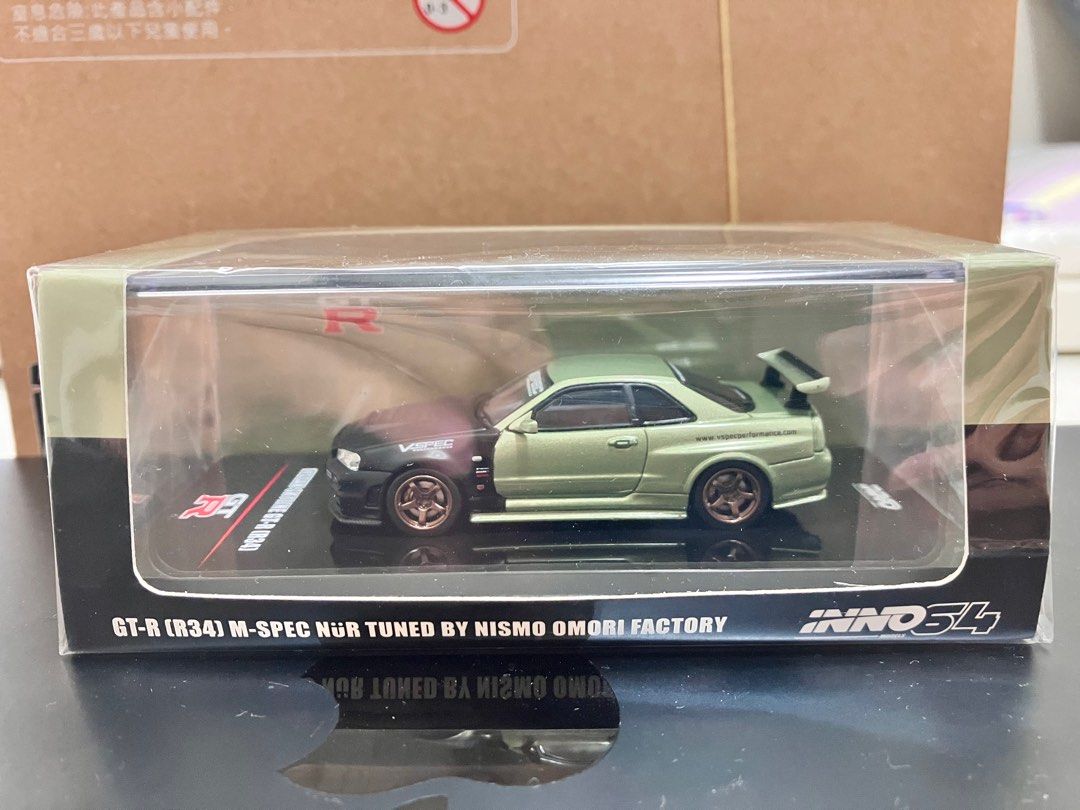 1/64 Inno GT-R R34 M spec omori factory, 興趣及遊戲, 玩具 & 遊戲類 - Carousell