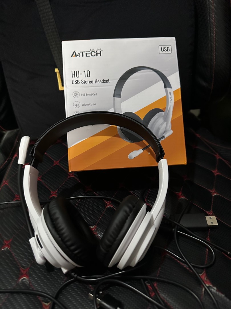 A4tech Hu-10 USB Headset, Audio, Headphones & Headsets on Carousell